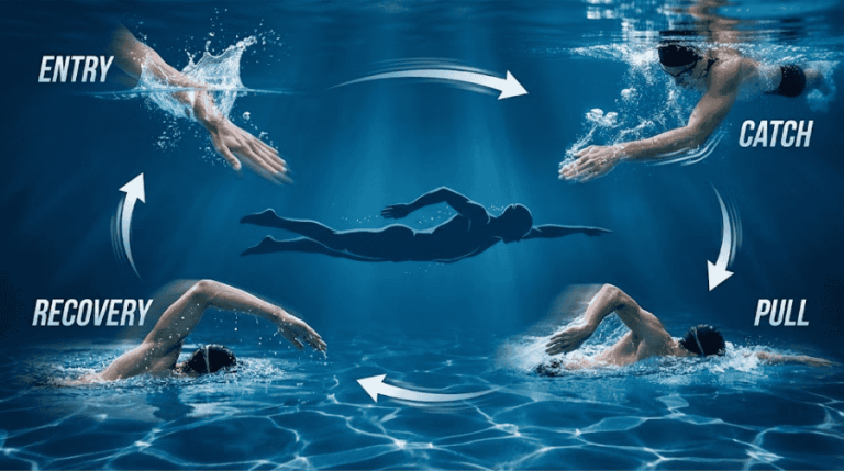 Four Phases of Freestyle Arm Stroke | Rocket Swim Club
