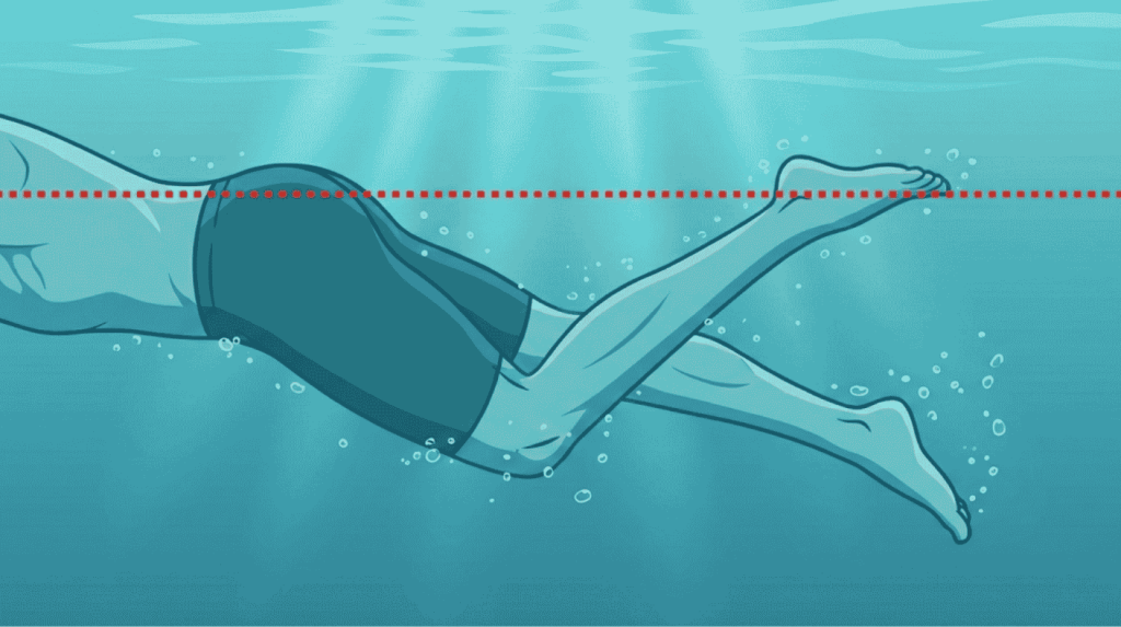 Knee-Driven Bicycle Kick Creates Drag and Wastes Energy | Rocket Swim Club