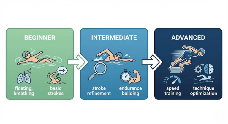 Swimming Skill Levels Beginner to Advanced | Rocket Swim Club